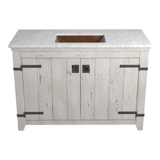 Native Trails VNB-VNT-CPS45-ANT-3 48" Americana Vanity w/ Carrara Top ...