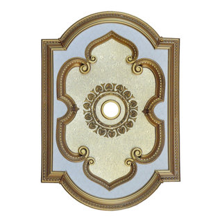 Artistry Lighting, Rectangular Gold Ceiling Medallion, ARC0913-CF-075 ...