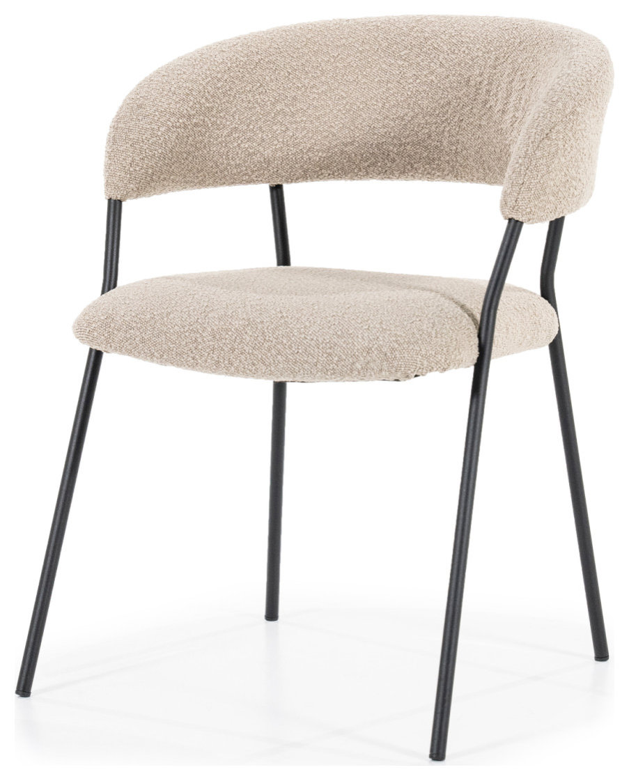Upholstered Modern Dining Chair, Eleonora Luka - Transitional - Dining ...