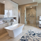Custom Master Bath with Infinity Shower Floor - Transitional - Bathroom ...