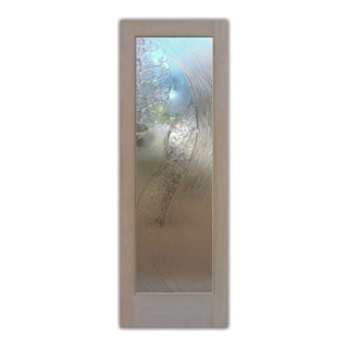 Front Doors - High Tide - Cast Glass CGI 033 Exterior Frosted Glass ...