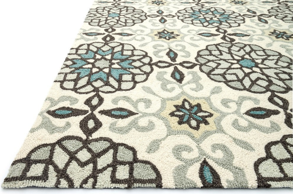 Loloi Francesca Collection Rug, Ivory and Metal, 3'6"x5'6 ...