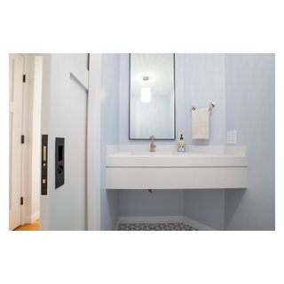 Quartz Floating Vanity - Transitional - Bathroom - New York - by ...
