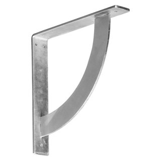 1 1/2"Wx5 1/2"Dx8"H Edwards Wrought Iron Bracket, Single Center Brace ...