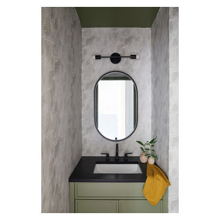 Condo Renovation and Furnishing - Contemporary - Powder Room - Chicago ...