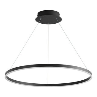 Oxygen Circulo 1-Light LED Pendant Black - Modern - Pendant Lighting ...