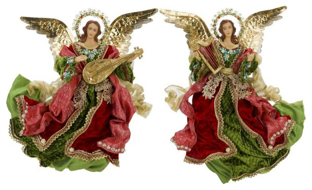 Mark Roberts 2020 Collection Flying Angel Green, Assortment of 2 ...