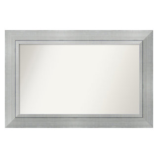 Wall Mirror, Medium, Choose Your Size, Romano Silver Wood, 41"x27 ...