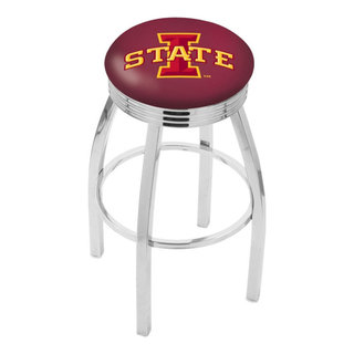 Holland L8C3C Iowa State 30" Swivel Bar Stool - Chrome - Contemporary ...