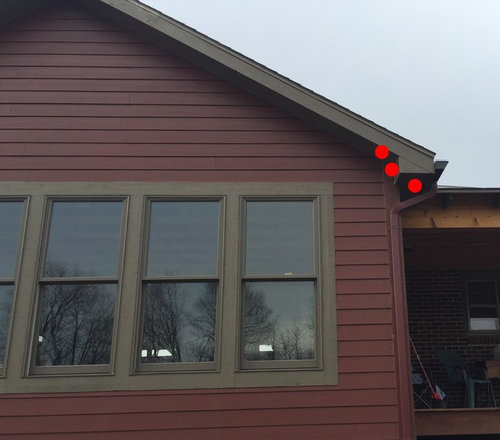 Exterior flood light placement