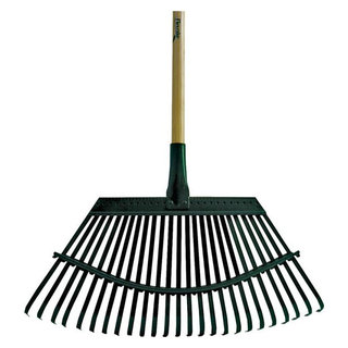 Wood Handle Steel Rake 19" - Traditional - Forks Rakes And Hoes - by ...