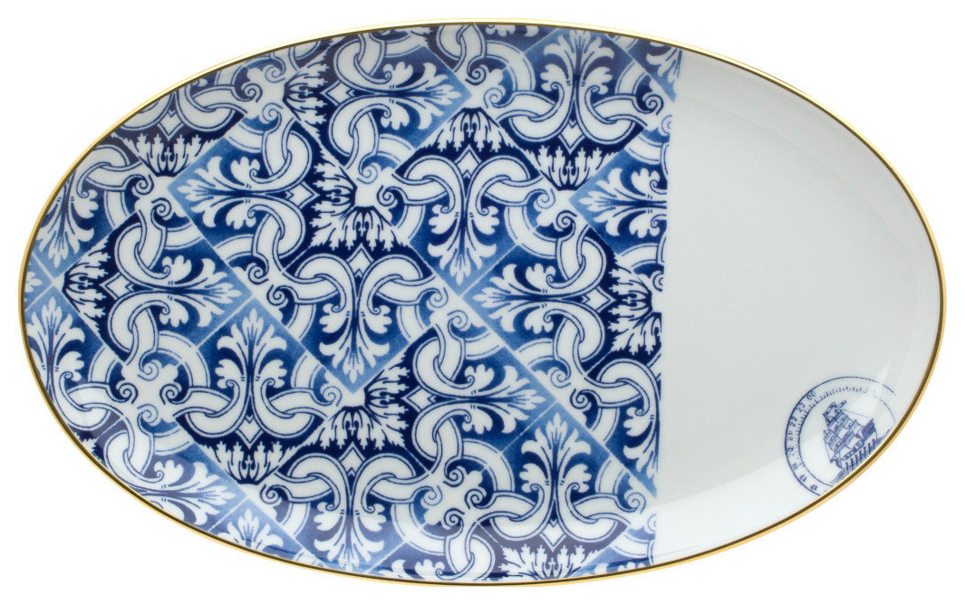 Vista Alegre Christian Lacroix Caribe Oval Platter - Contemporary ...