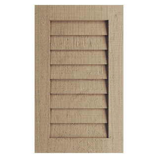 Timberthane Hand Hewn Vertical Faux Wood Non-Functional Gable Vent, 24 ...
