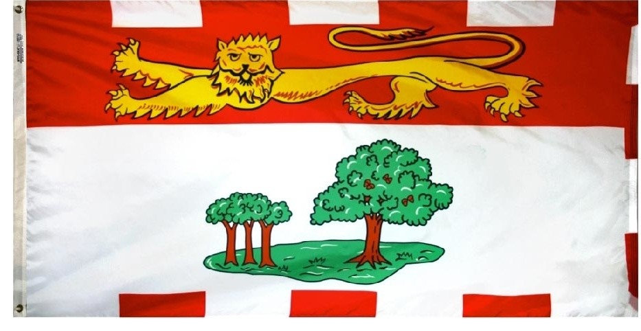 Prince Edward Island, 3'x6' Nylon Flag - Traditional - Flags And ...