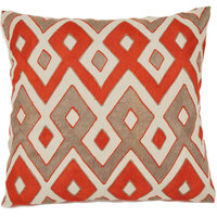 Graphic Weave Rust Pillow - Contemporary - Decorative Pillows - by ...
