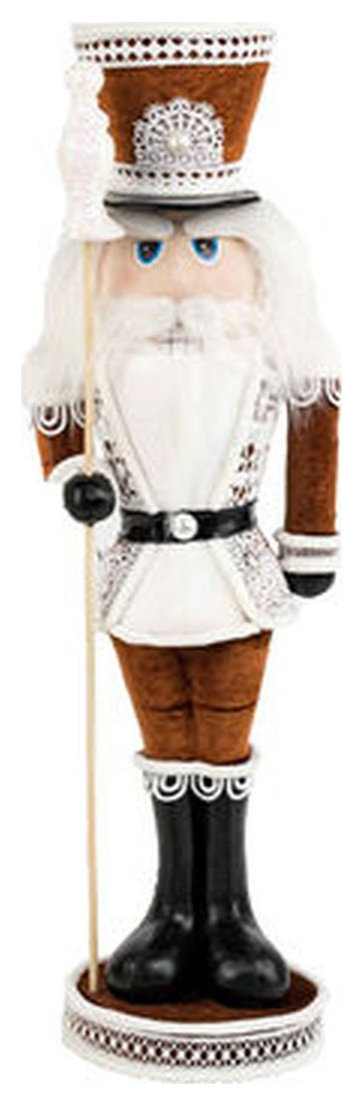 December Diamonds Gingerbread Village 16" Gingerbread Lace Nutcracker ...