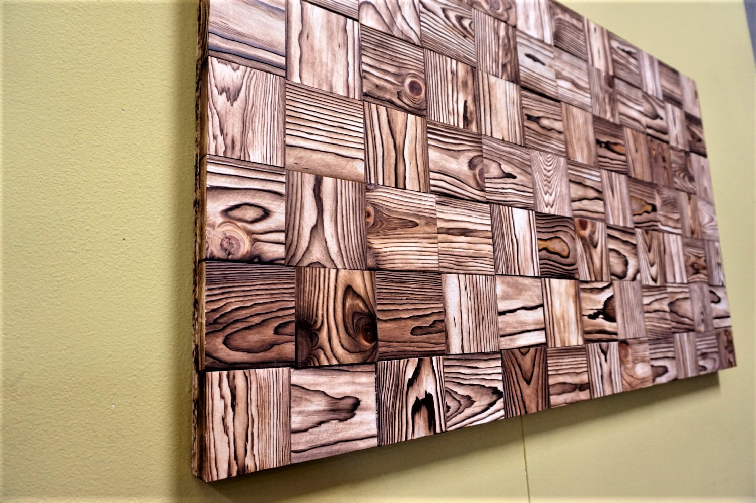 Wood Wall Art Size 40x23" - Rustic - Wall Accents - by Alexander Muller ...