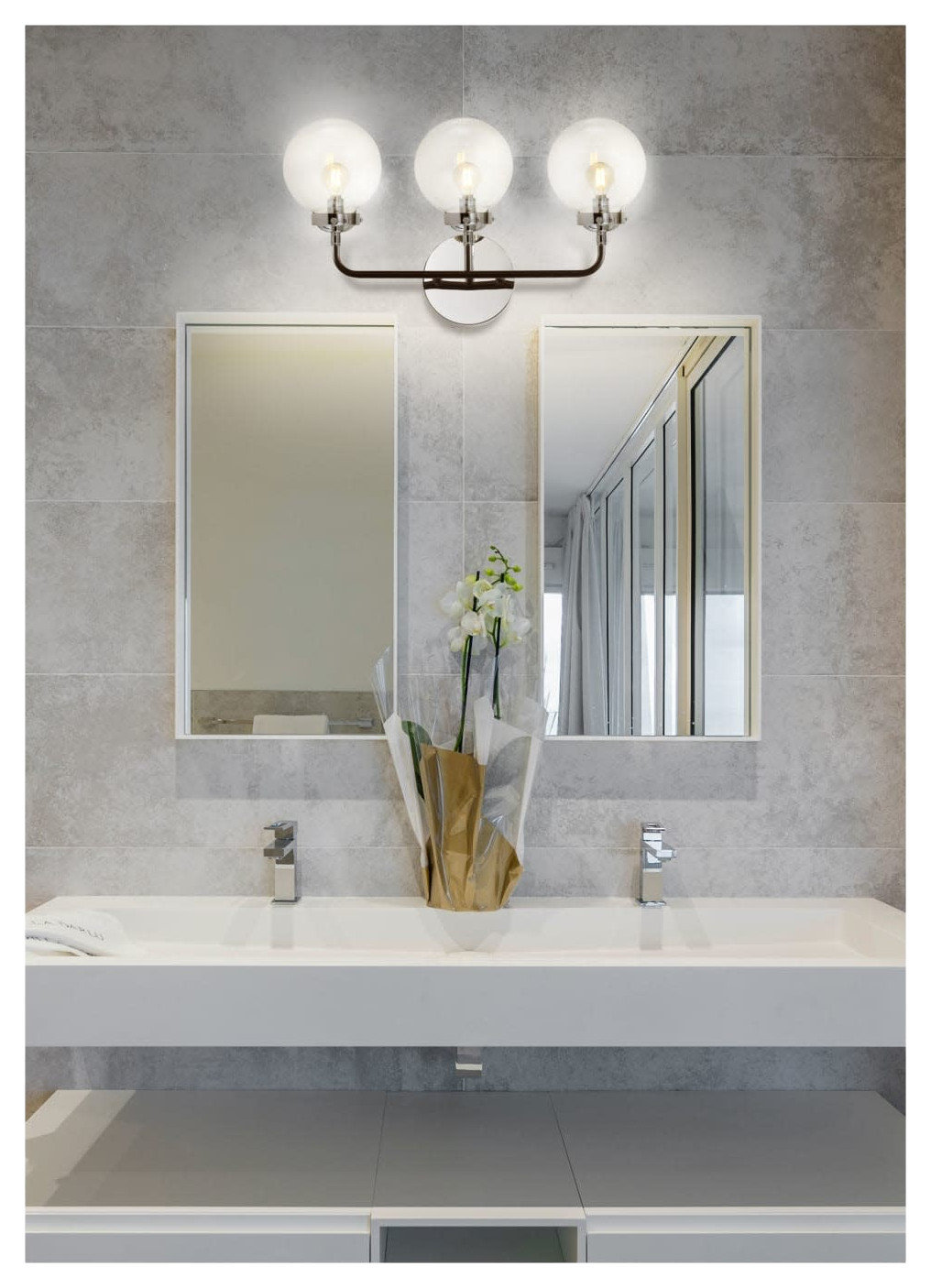 JONATHAN Y Lighting JYL9011 Caleb 3 Light 12" Tall Wall Sconce ...