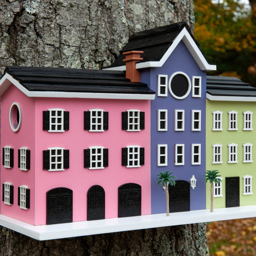 Rainbow Row Birdhouse - Contemporary - Birdhouses - by Home Bazaar Inc ...