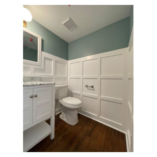 powder room wall panels - Craftsman - Powder Room - Philadelphia - by ...