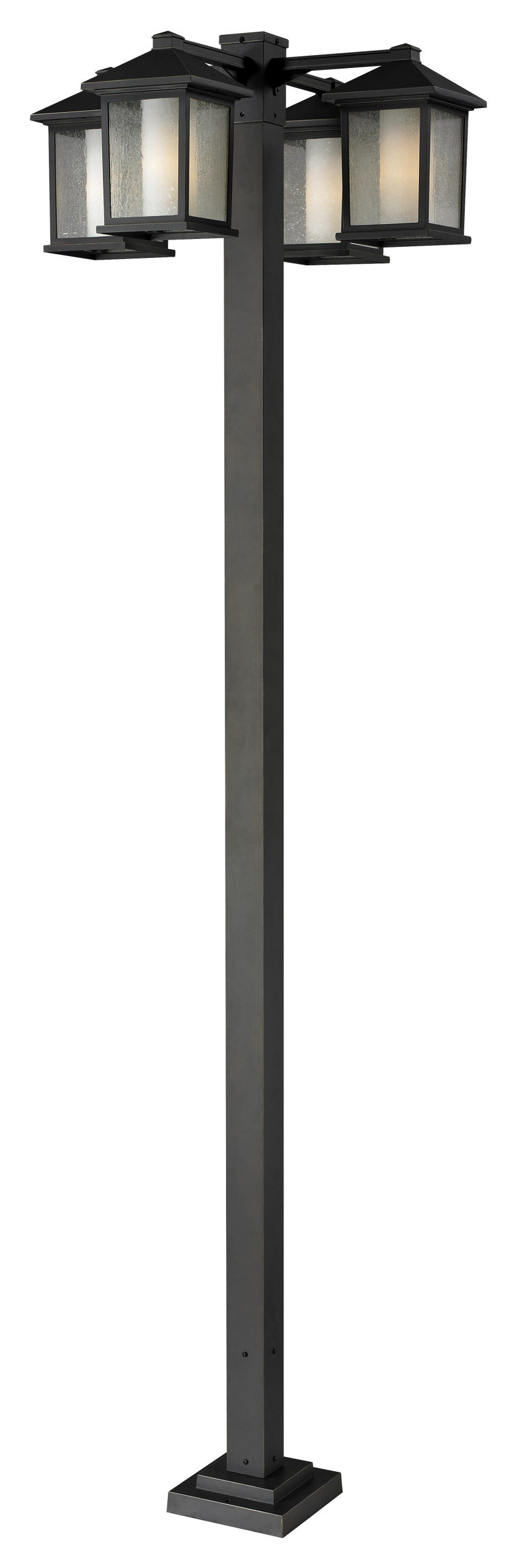 Z-Lite 4 Head Outdoor Post, Oil Rubbed Bronze, 524-4-536P-ORB ...