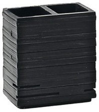 Square Black Toothbrush Holder - Contemporary - Toothbrush Holders - by ...