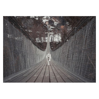 Dog Running Towards The Camera Area Rug, 5'0"x7'0" - Contemporary ...