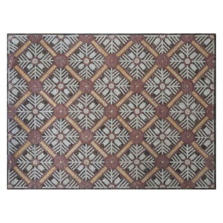 Mosaic Pattern Artwork - Diamond Flower, 51" x 39" - Scandinavian ...