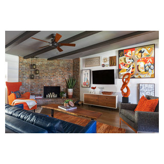 Multi-Generational - Midcentury - Living Room - Houston - by BKD ...