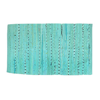 DII Rag Rug Multi Aqua 50x80Cm - Contemporary - Area Rugs - by Design ...