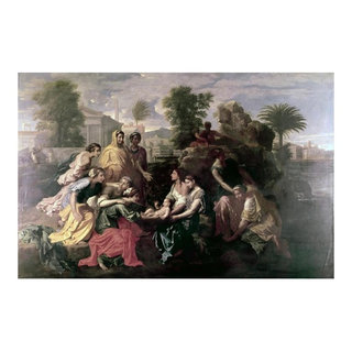 "Discovery of Moses" Digital Paper Print by Nicolas Poussin, 24"x16 ...