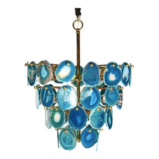 Natural Agate Chandelier Lighting - Traditional - Pendant Lighting - by ...
