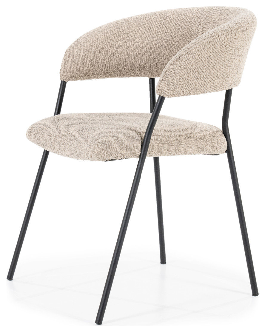 Upholstered Modern Dining Chair, Eleonora Luka - Transitional - Dining ...