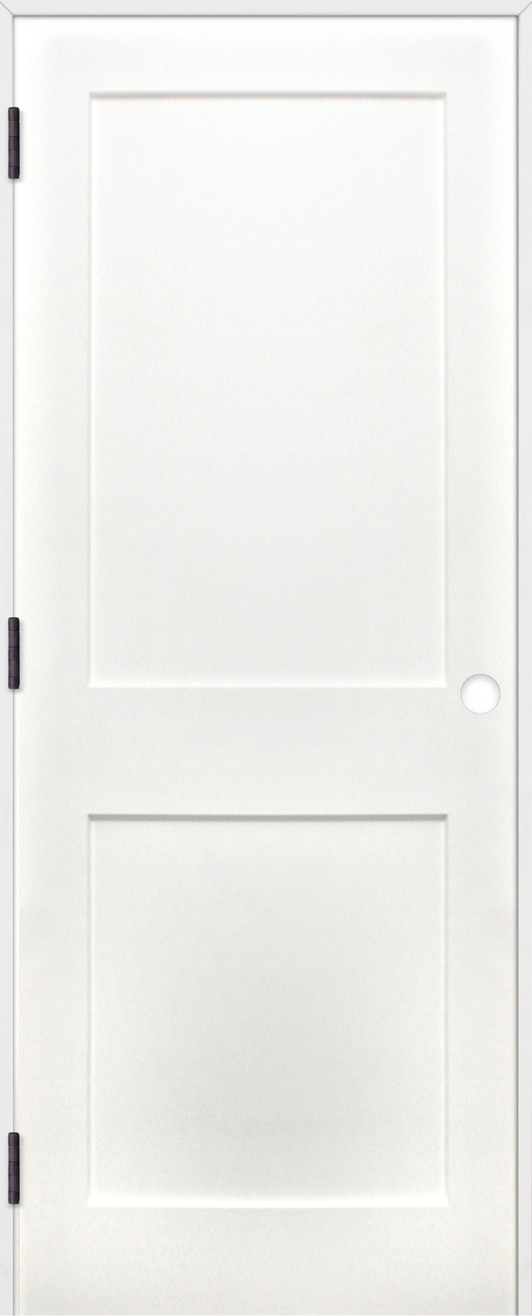 Interior Prime Pine 2-Panel Reversible Handing Pre-hung Door Kit, 28x80 ...