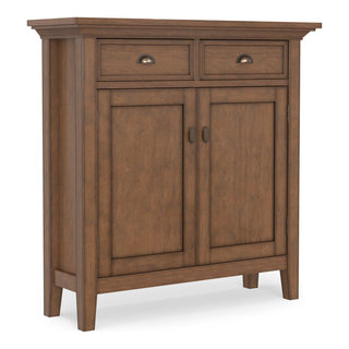 Redmond Solid Wood Entryway Storage Cabinet - Transitional - Storage ...