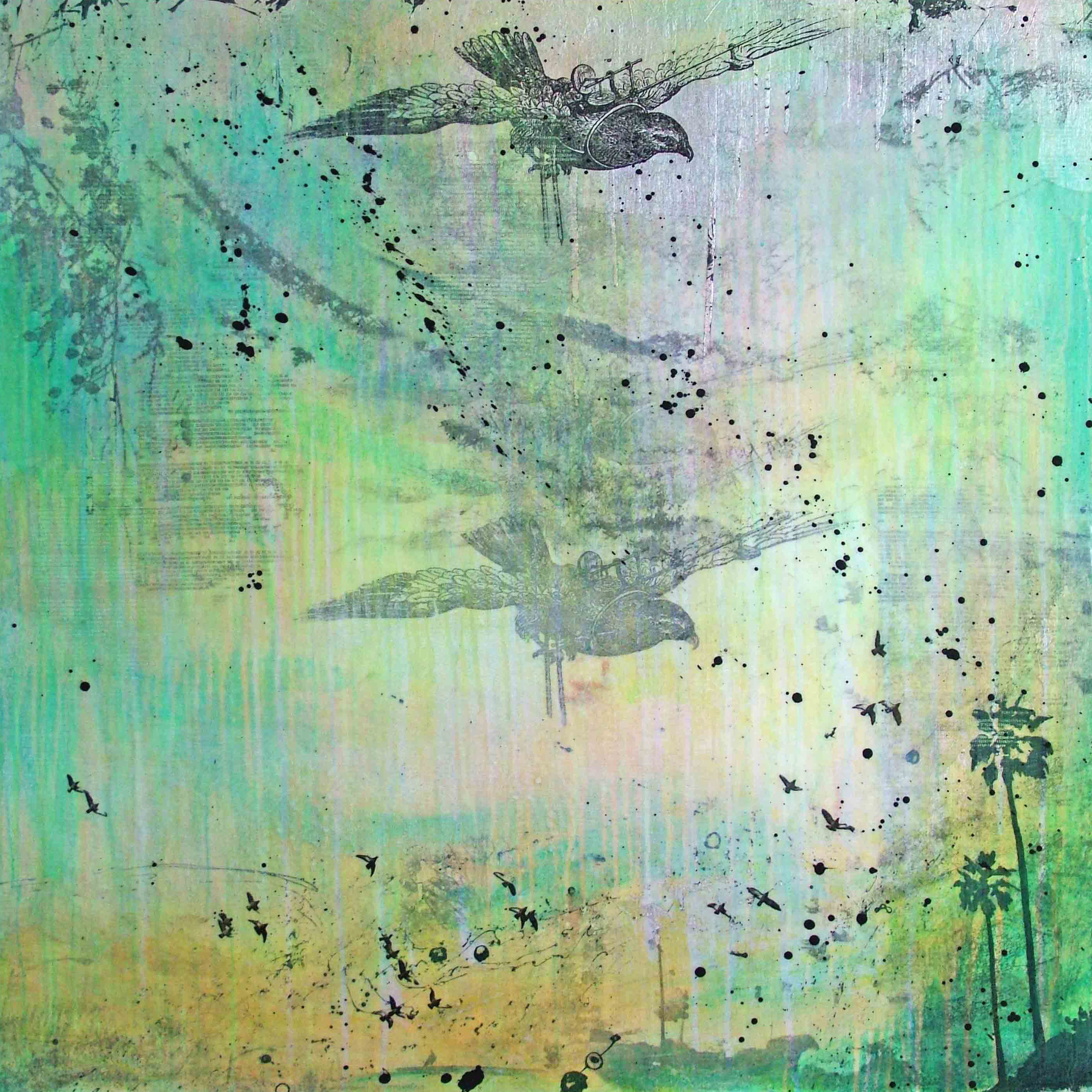 "Santa Cruz" Painting Print on Canvas by Tracy Silva Barbosa, 32"x32 ...