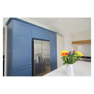 Cabinets hand painted Hicks Blue by Little Greene - Contemporary ...
