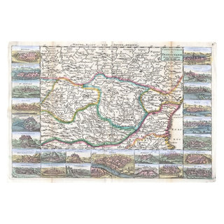 Map of Transylvania and Moldova, Peel & Stick Removable Wall Decal, 42 ...