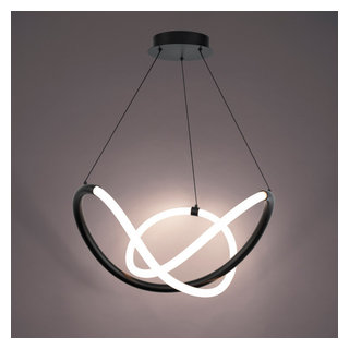 Solo LED Pendant in Black - Modern - Pendant Lighting - by LAMPS EXPO ...