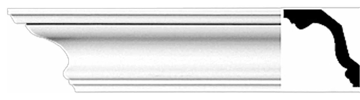 Cornice White Urethane Ver Sur Mer Simple Design 8 Pieces Totaling 752 ...