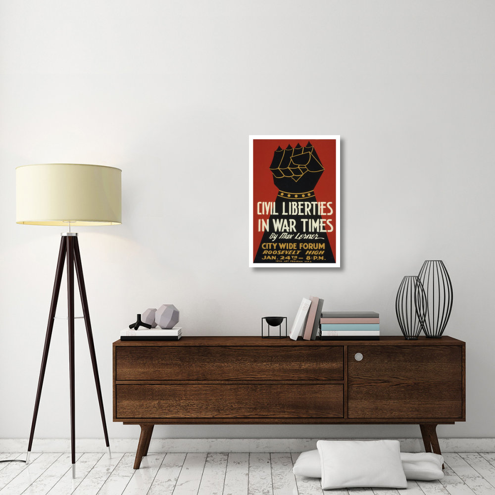 "Civil Liberties in War Times - Lecture" Digital Paper Print by WPA, 14 ...