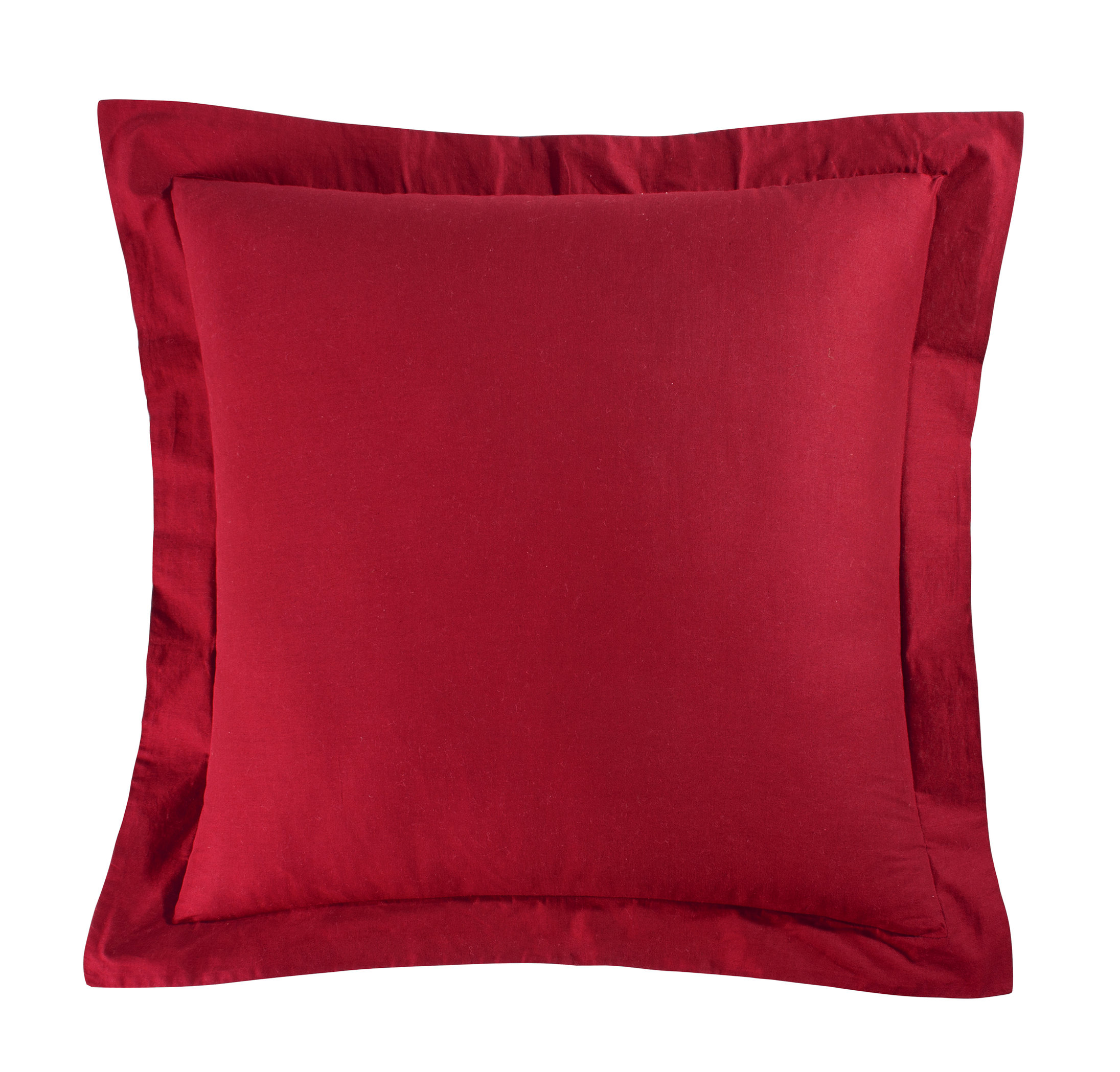 Solid Red Euro Sham - Contemporary - Pillowcases And Shams - by C & F ...