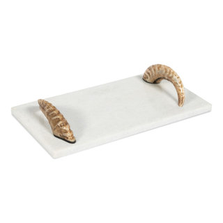 Odin White Marble Cheese Board - Contemporary - Cheese Boards And ...