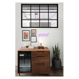 Lived-In Luxe Loft: Dining Room - Industrial - Home Bar - Portland - by ...