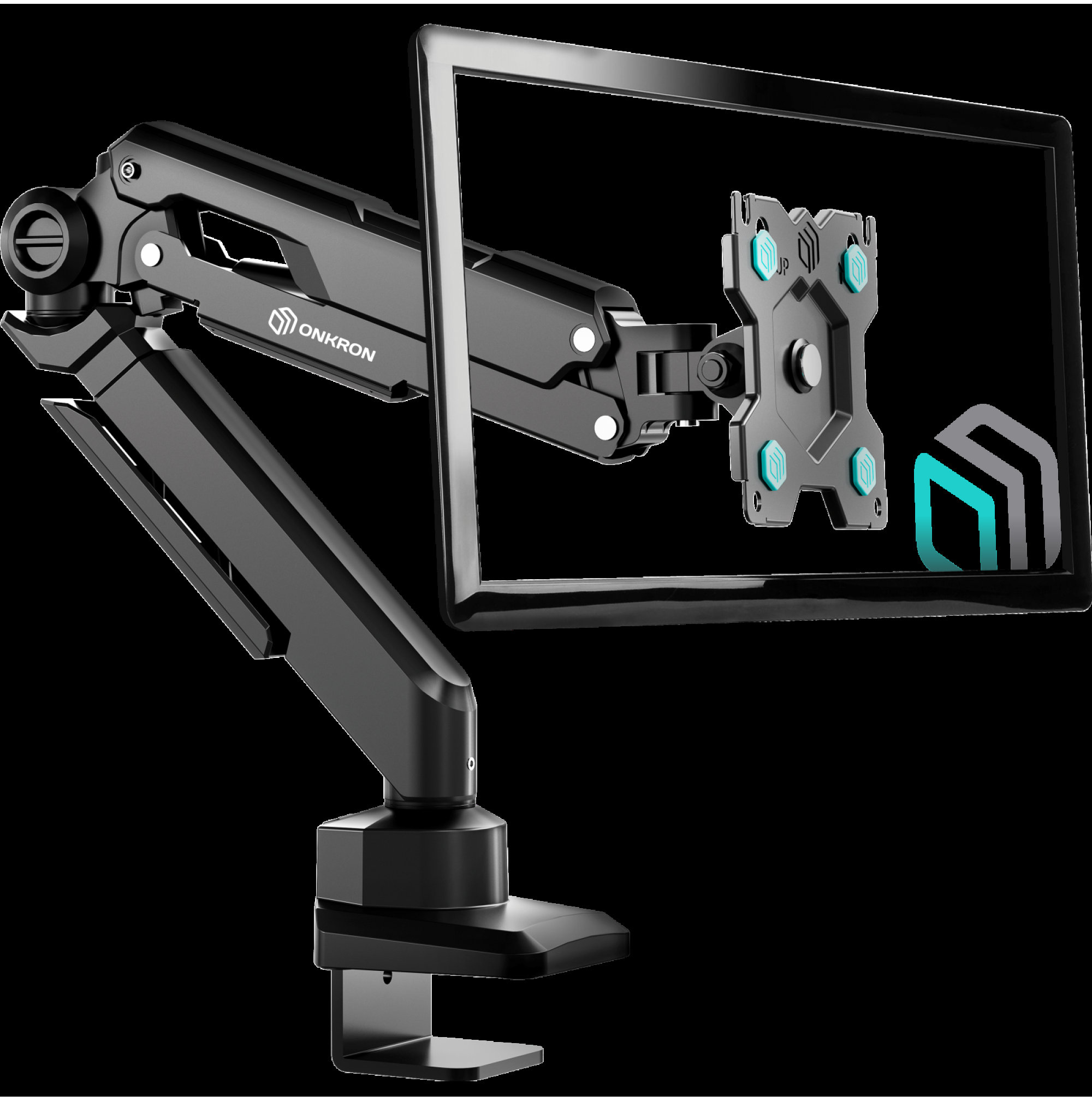 ONKRON Monitor Arm - Full Motion Desk Mount 13" - 34" Screens up to 22 ...