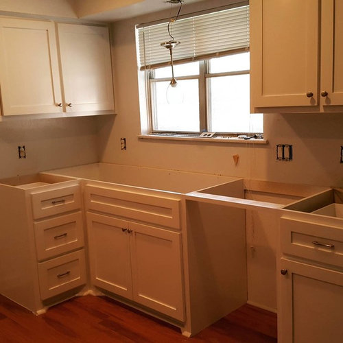 White shaker style kitchen