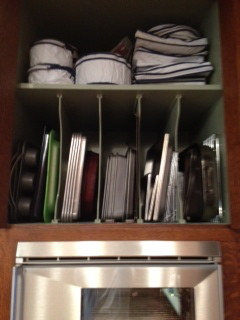 Above oven vertical slotted storage | Houzz Forum