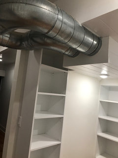 Condensation on exposed ductwork. Ideas?