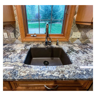 Updated Kitchen with Azul Nebula Quartzite Countertops, Wolf/SubZero ...