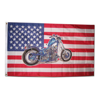 Chopper/USA, 3'x5' Polyester Flag - Contemporary - Flags And Flagpoles ...